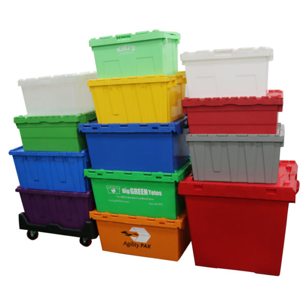Stacking Containers Moving Totes For Sale - PalletBoxSale