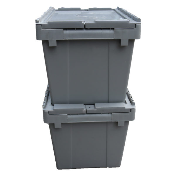 Stacking Containers With Lids Plastic Moving Boxes For Sale - PalletBoxSale