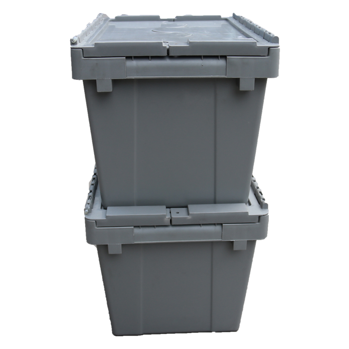 Stacking Containers With Lids Plastic Moving Boxes For Sale - PalletBoxSale